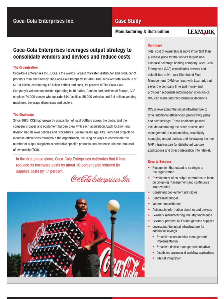 Case Study: Coca-Cola Enterprises Inc | PDF | Business