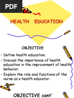 Health Education - Lecture Notes PDF | PDF | Behavior | Behavioural ...