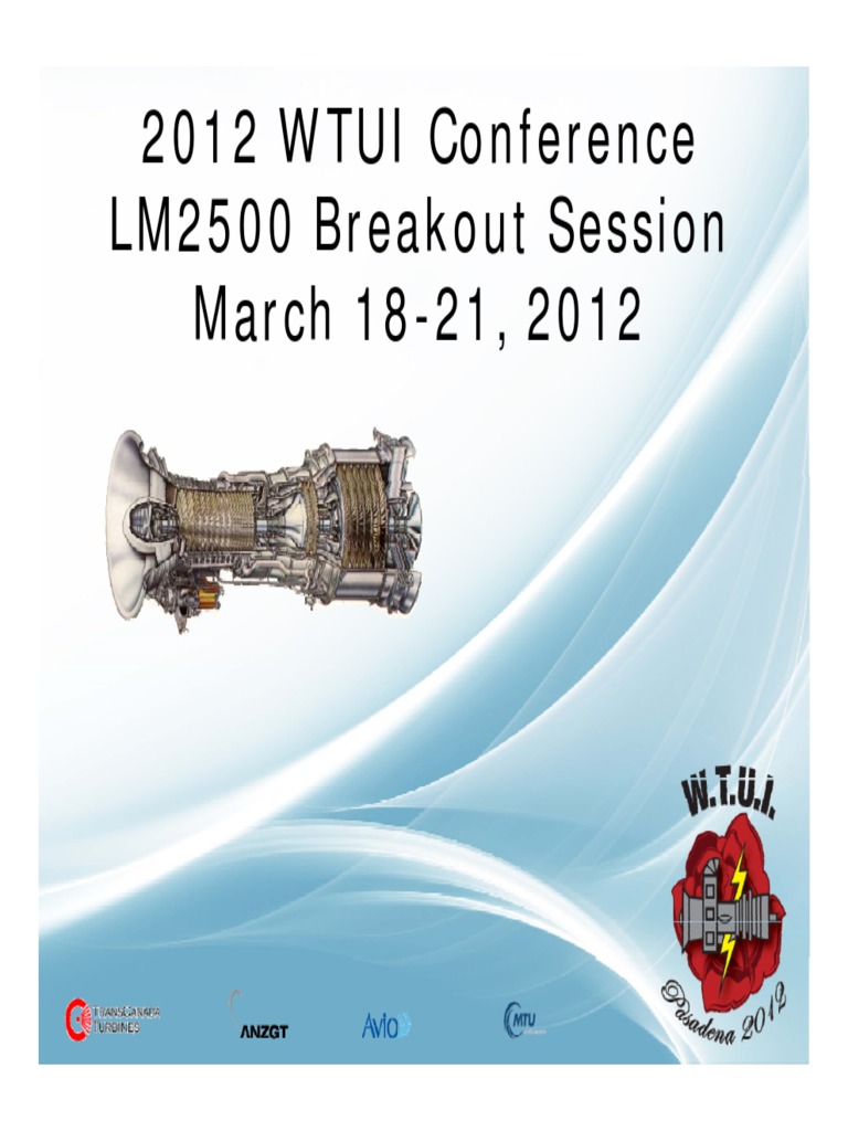 2012 WTUI Conference LM2500 | PDF | Gas Turbine | Turbine