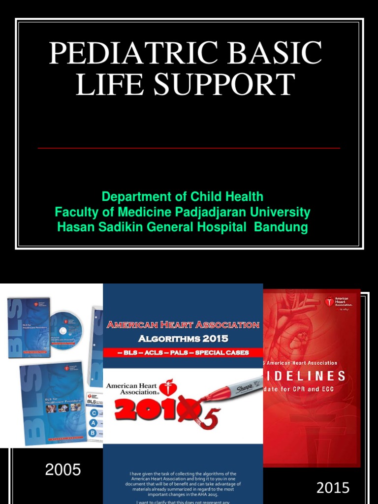 Pediatric Basic Life Support | PDF | Cardiopulmonary Resuscitation ...