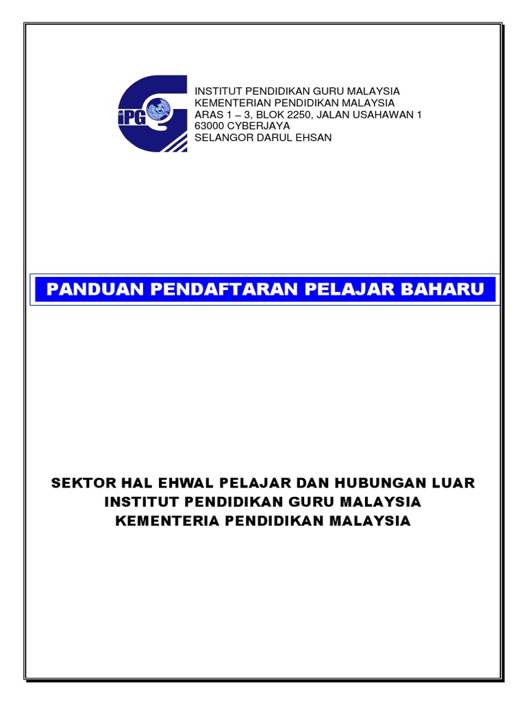 05 Panduan Pendaftaran PDPP Nov2018 | PDF