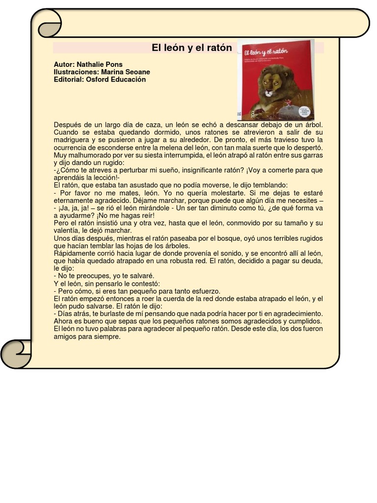 El León y El Ratón | PDF
