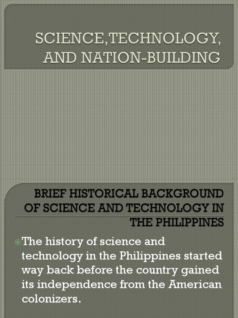 Role of Science in Philippine Nation Building | PDF | Philippines | Science
