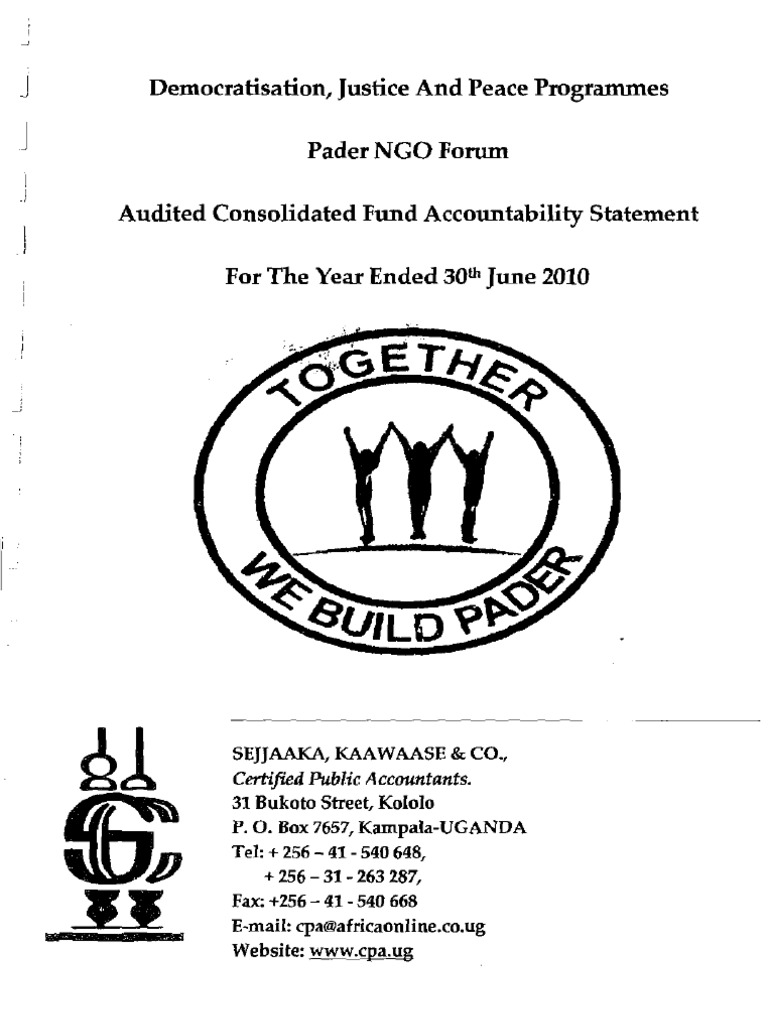 Pader NGO Forum Audit Report Year Ended 30th Jun 2010 | PDF | Audit ...