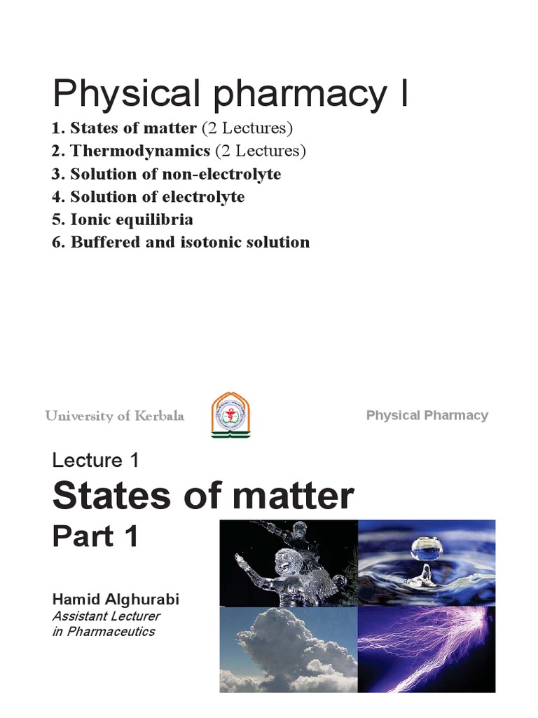 Lec. 1 States of Matter (Part 1) (2 Slides Per Page) | PDF ...