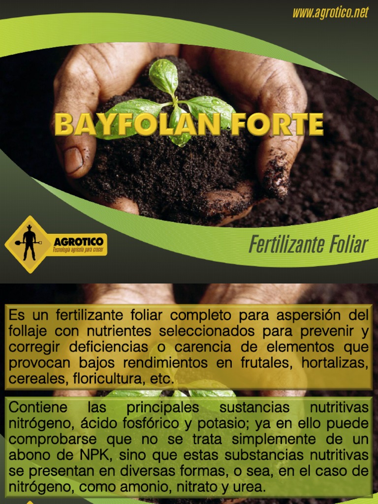 Bayfolan Forte | PDF | Fertilizante | Átomos