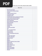 DC All Movies List | PDF