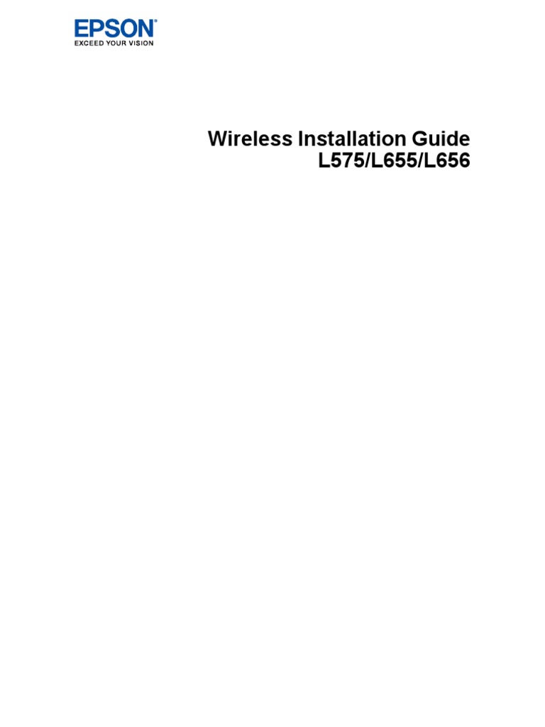Wireless Installation Guide L575/L655/L656 | PDF | Wireless Access ...