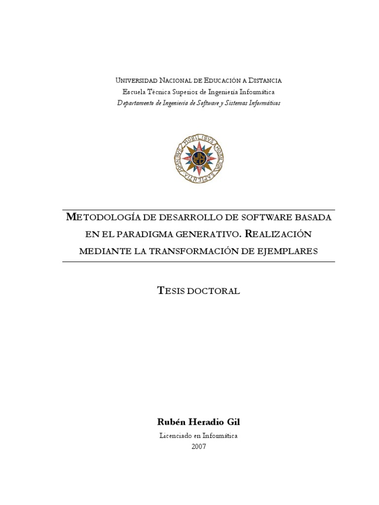 Tesis Pdf Ingeniería De Software Informática