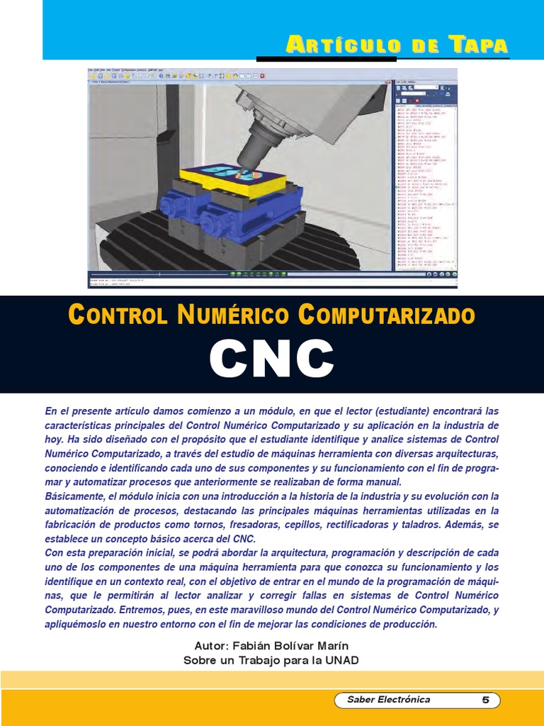 Control Numérico Computarizado CNC (Art Tapa) | PDF | Control numerico | Robótica