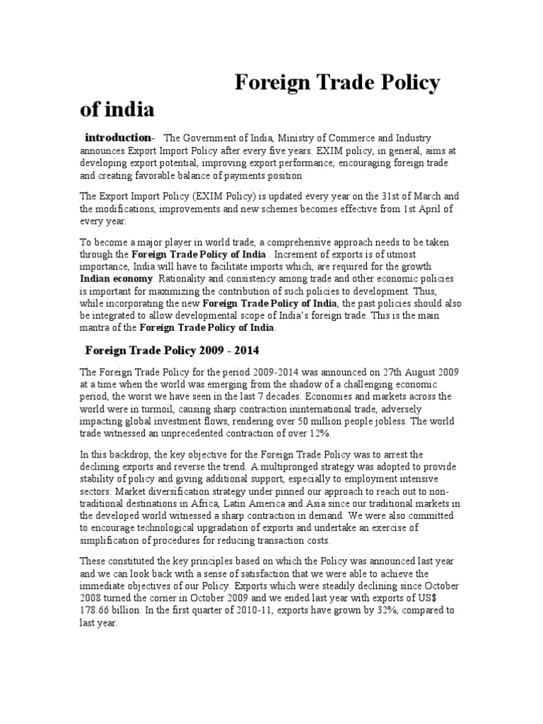 Ansh Assignment | PDF | Trade | Exports