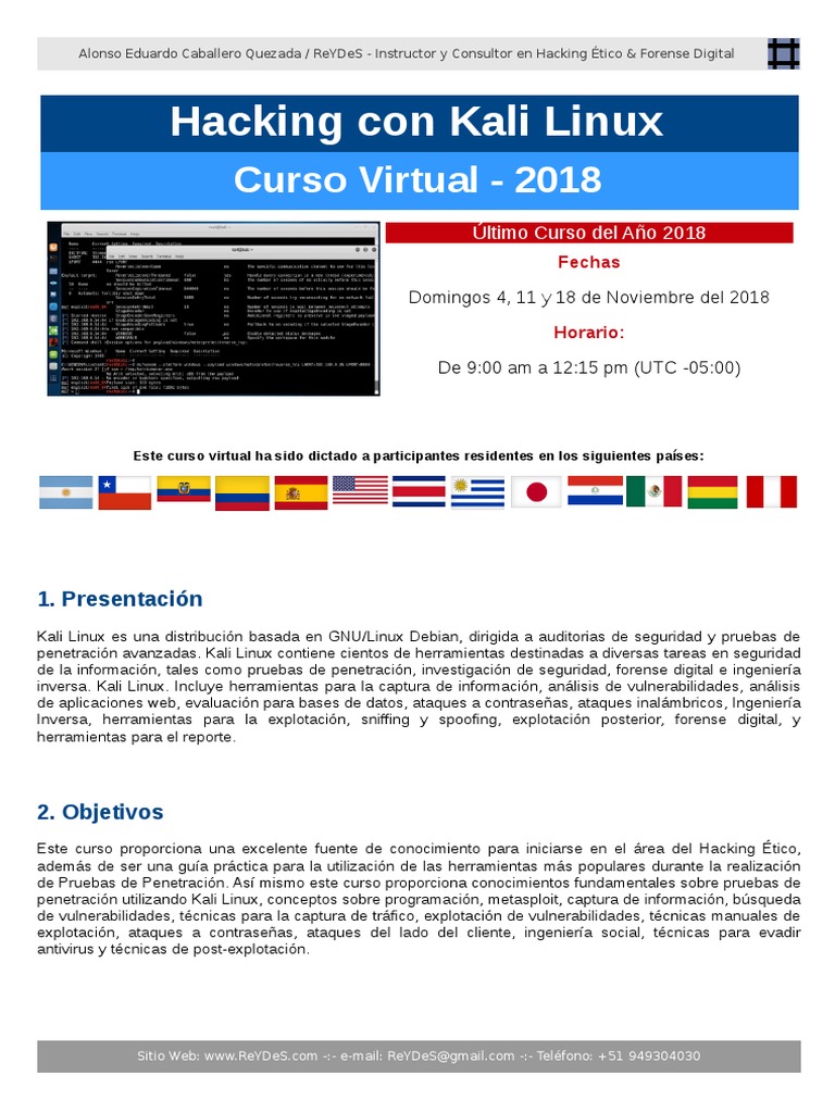 Curso Hacking Kali Linux | PDF | Ingeniería Social (Seguridad) | Guerra ...