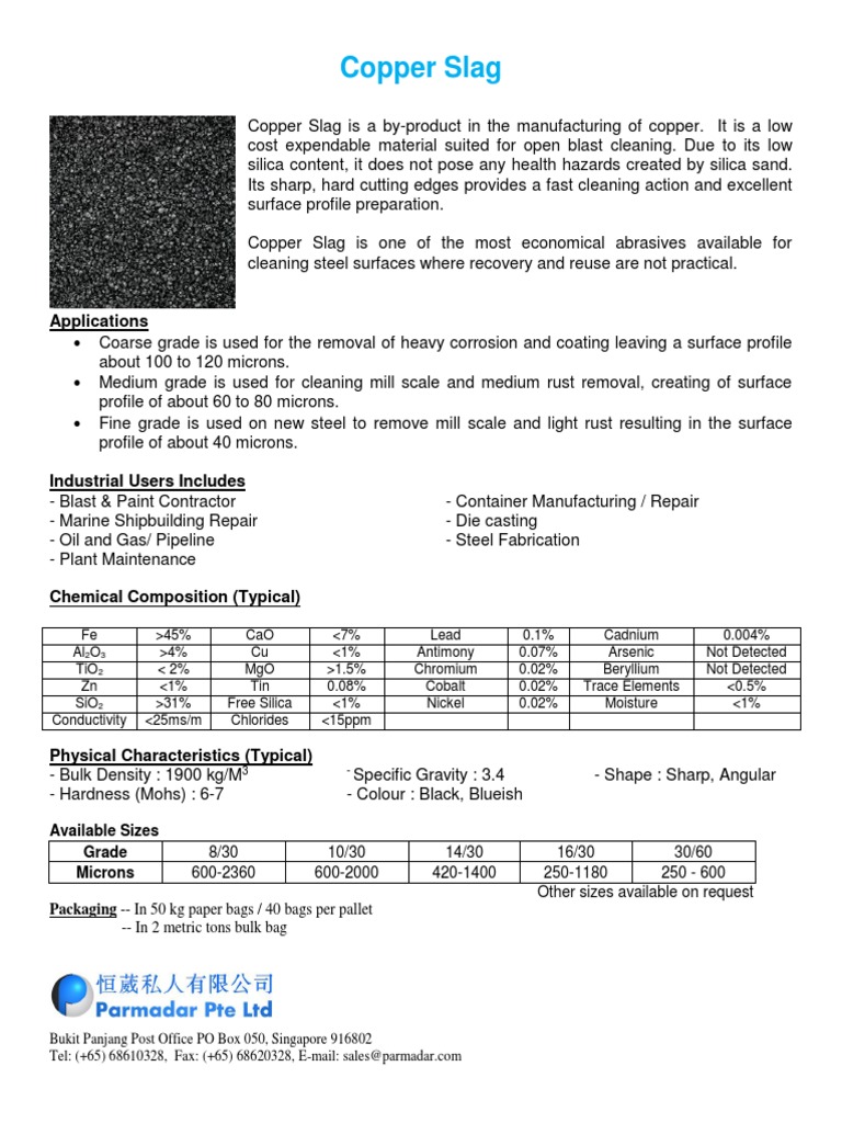 Copper Slag | PDF | Copper | Abrasive