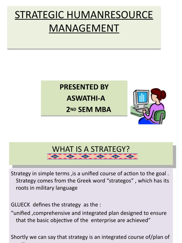 Strategic Human Resource Management Overview | PDF | Strategic ...