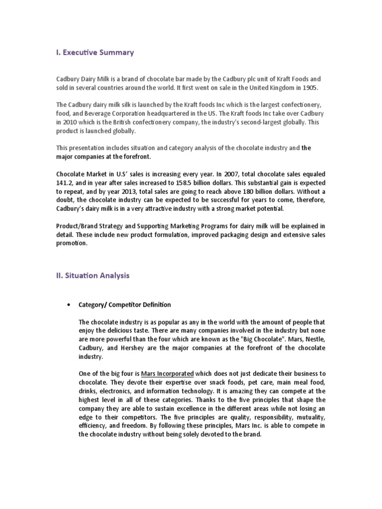 Cadbury Marketing Plan | PDF | Retail | Brand