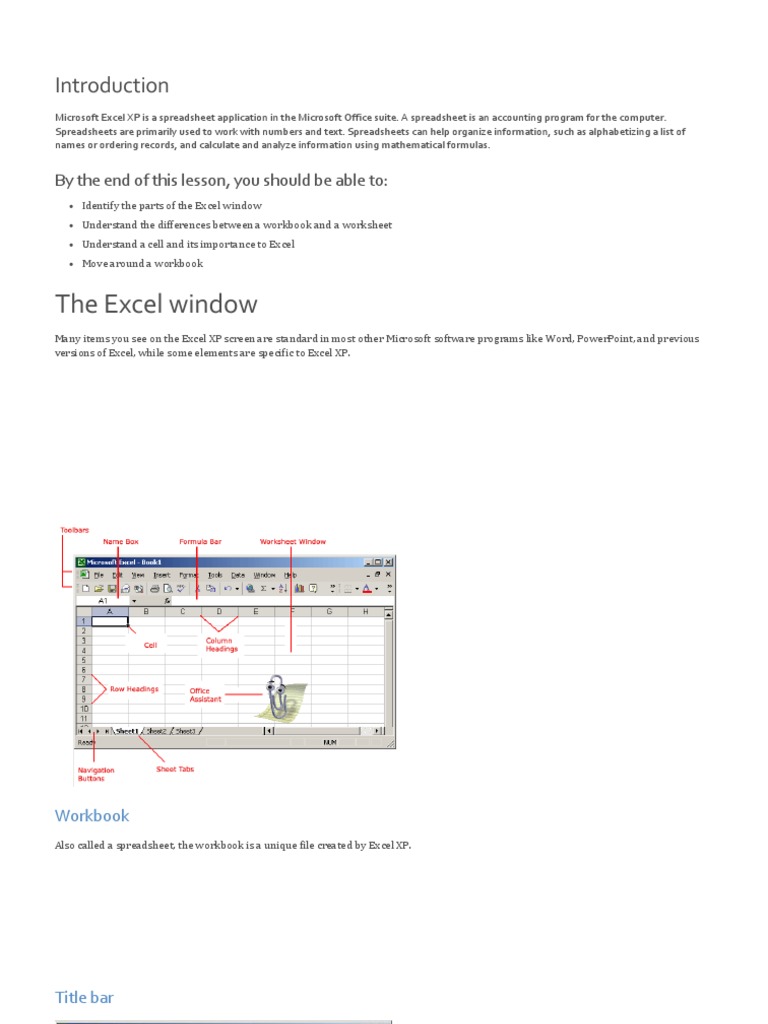 Excel XP | PDF | Microsoft Excel | Multiplication