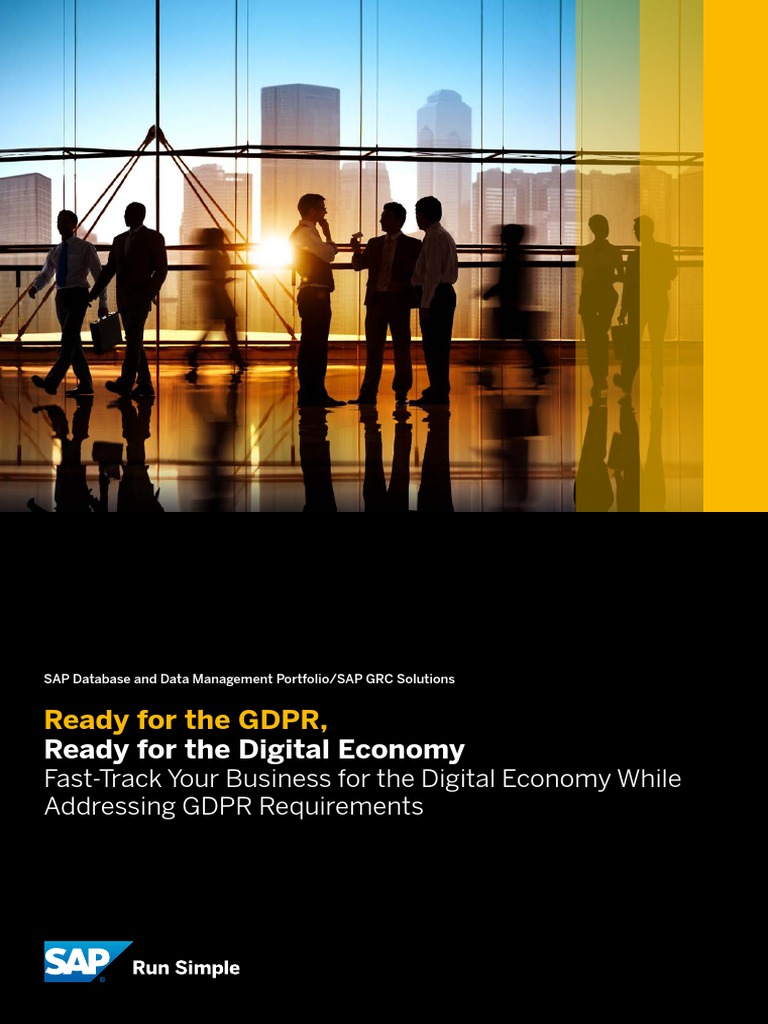 Sap GDPR Infobrief Final | PDF | Regulatory Compliance | Business Process