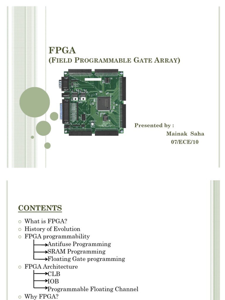 FPGA | Download Free PDF | Field Programmable Gate Array | Electronic Circuits