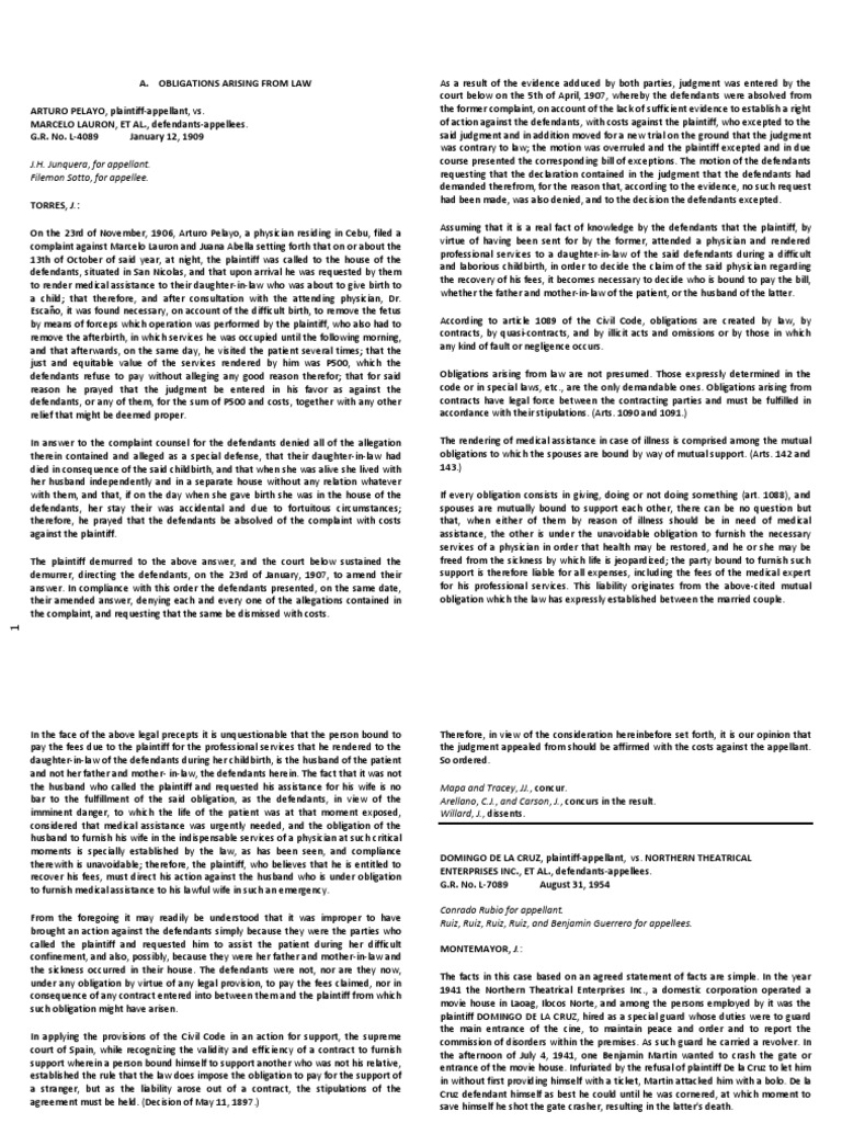 Compiled Cases Oblicon | PDF | Damages | Complaint