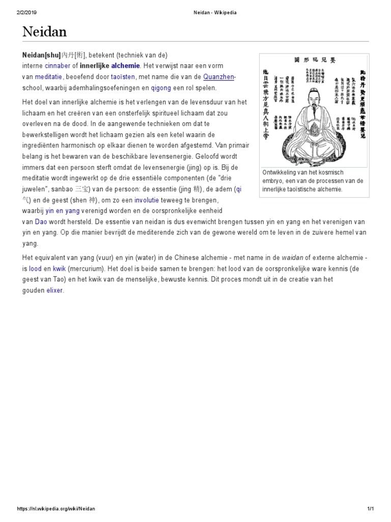 Neidan - Wikipedia | PDF