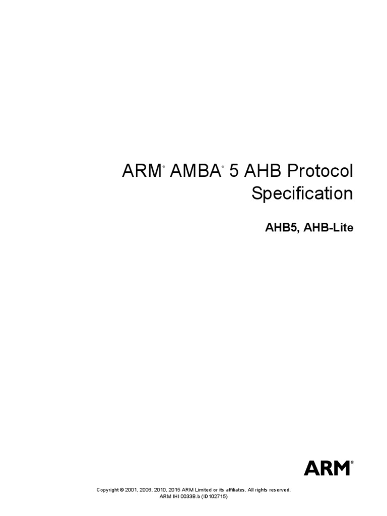 Amba 5 Ahb Spec | PDF | License | Intellectual Works Amba 5 Ahb Spec | PDF | License | Intellectual Works