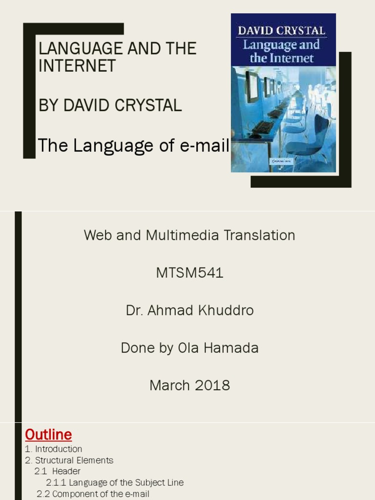Language and The Internet by David Crystal | PDF | Linguistics | Semiotics