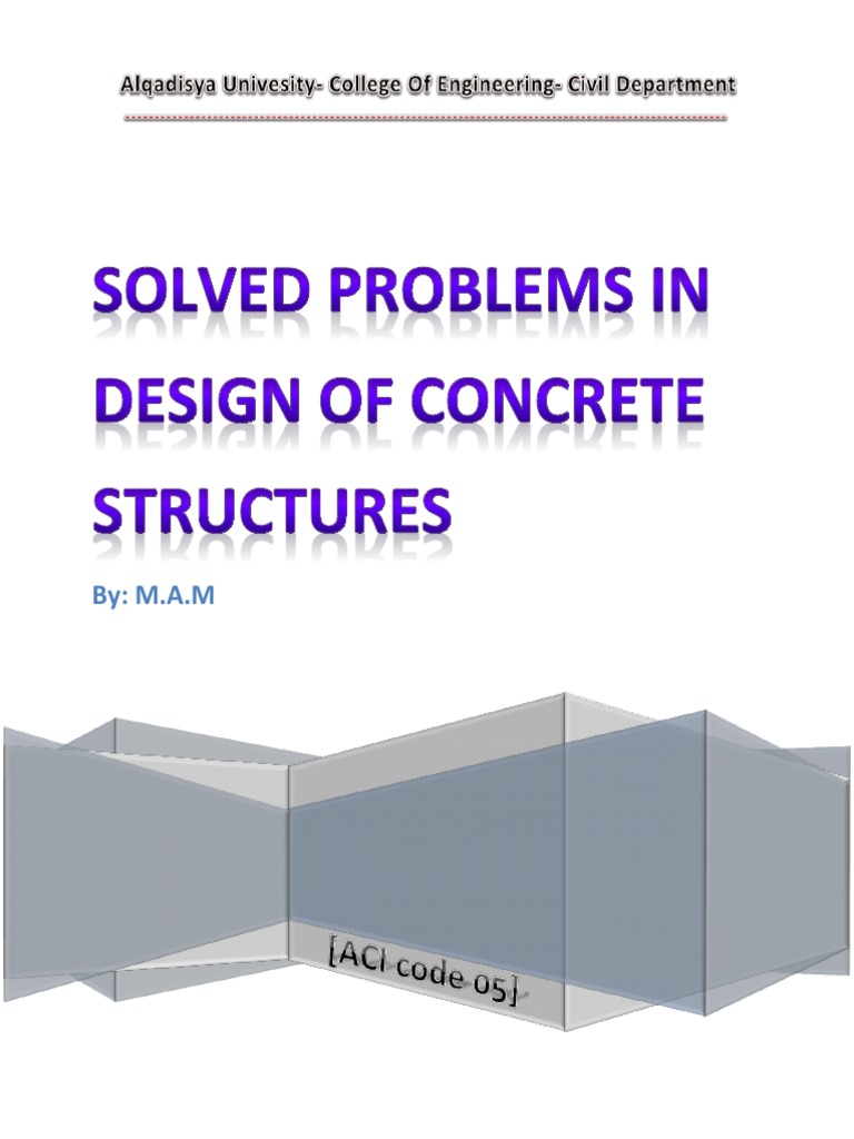 Design of Concrete Structures (Solved Problems) PDF | PDF