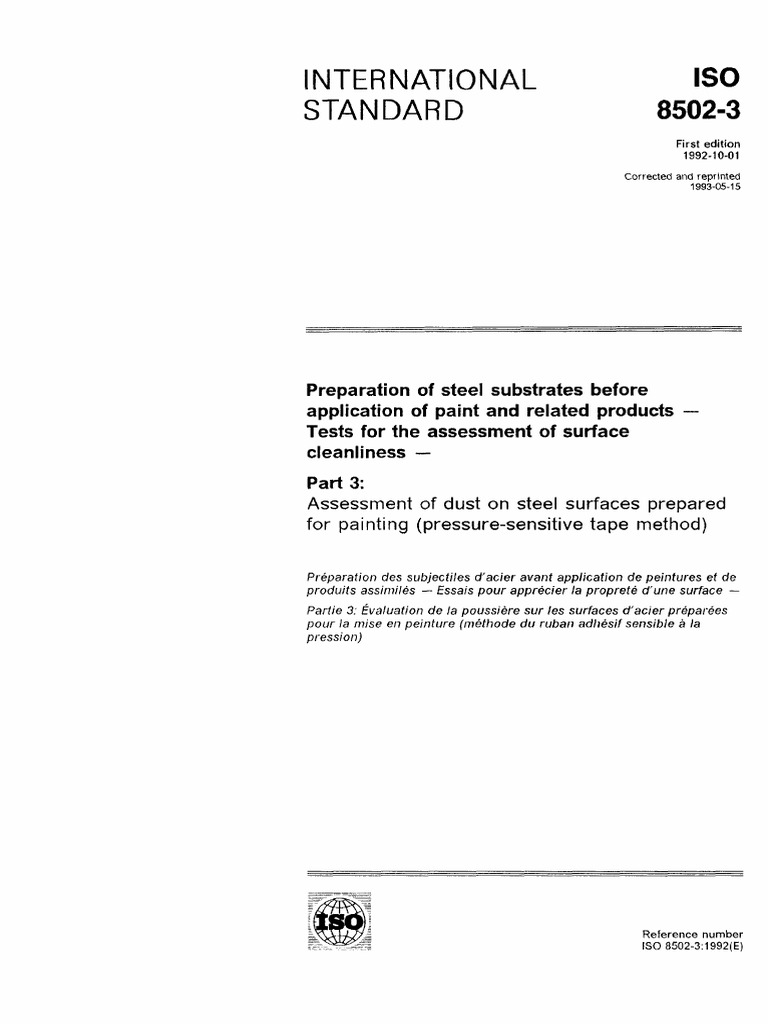 Iso 8502-3-1993-05 PDF | PDF | International Organization For ...