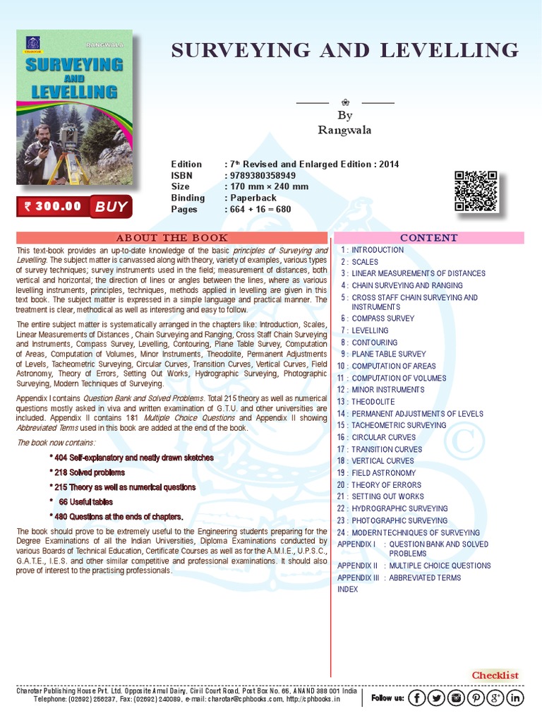 Surveying & Levelling Guidebook | PDF | Surveying | Geodesy