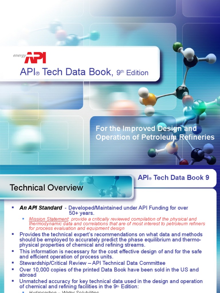API Tech Data Book,: 9 Edition | PDF | Solubility | Oil Refinery