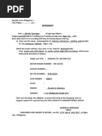 Affidavit of Change Engine | PDF