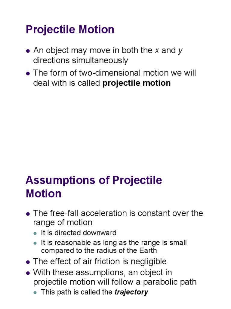 Projectile Motion | PDF | Acceleration | Physical Quantities