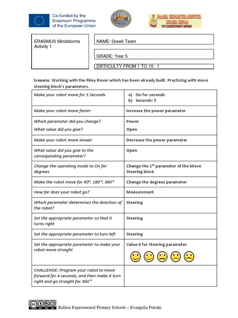 Worksheet 1 - Lego Mindstorms EV3 | PDF | Teaching Mathematics | Nature