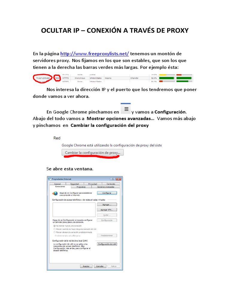 Cómo ocultar tu IP usando proxy | PDF
