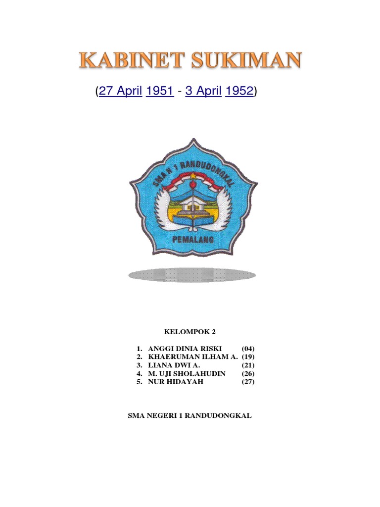 Kabinet Sukiman | PDF