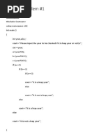 Leap Year Algorithm and Flowchart | PDF