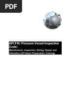 API 510 PV Inspection Checklist | PDF | Leak | Corrosion