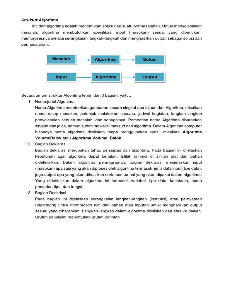 Struktur Algoritma Dasar | PDF