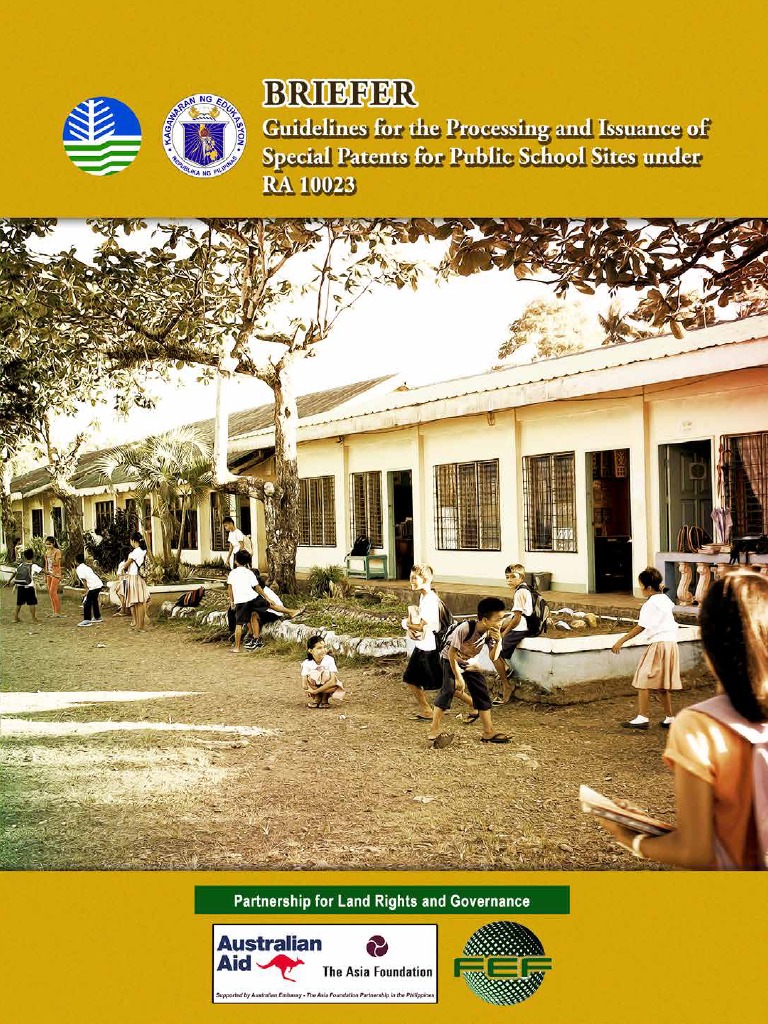 Special Patent For Lgu-Schools | PDF | Patent Application | Governance