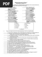 Diagnostic Test - Filipino 7 - 2022-2023 | PDF