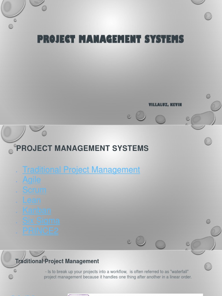 Project Management Systems | PDF | Scrum (Software Development) | Agile ...