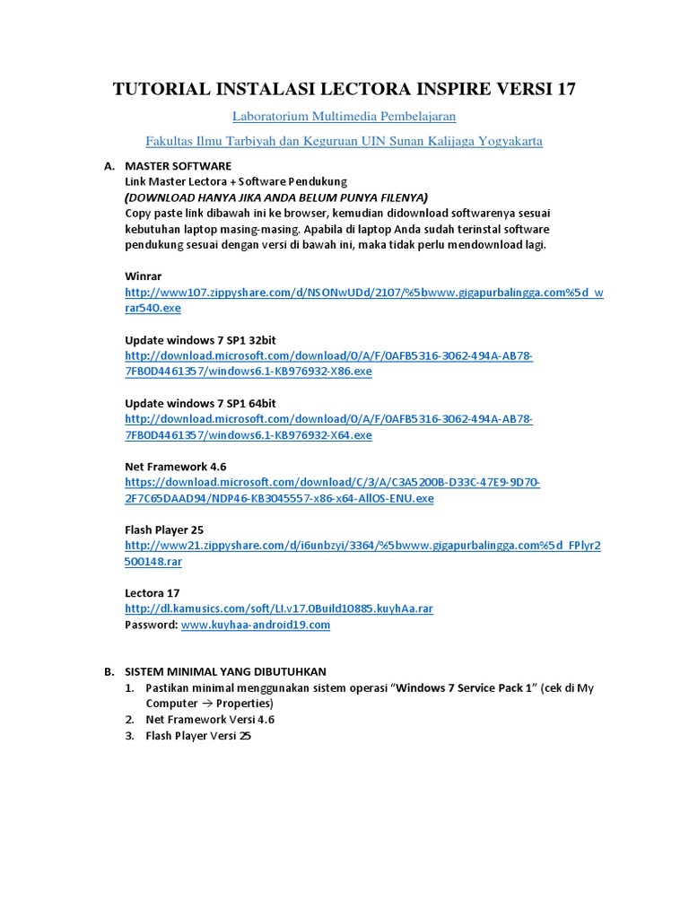 Cara Instalasi Lectora Inspire | PDF | Game & Aktivitas | Komputer