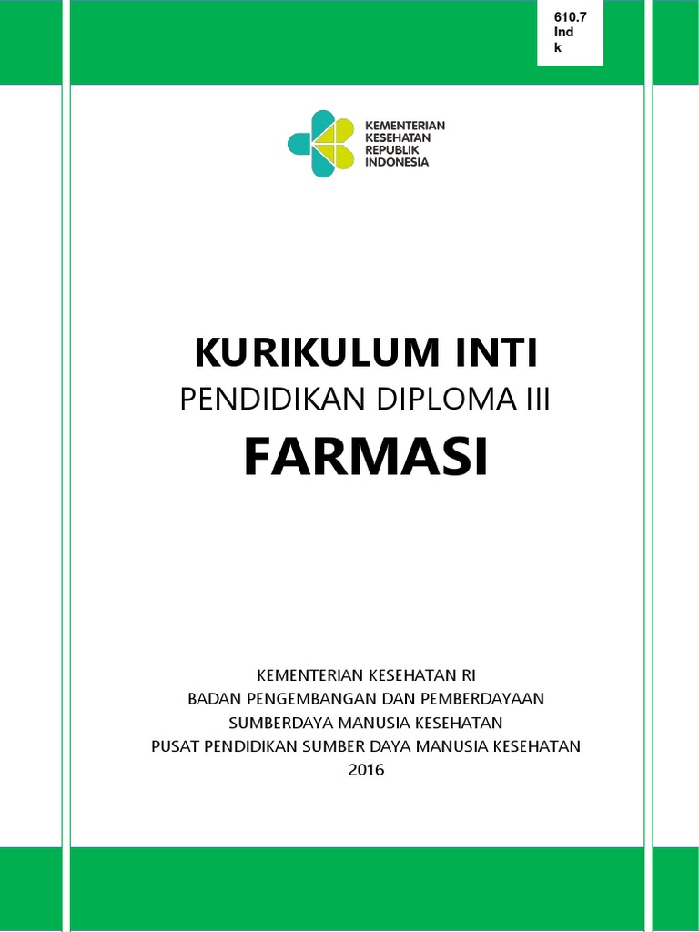 Kurikulum d3 Farmasi 2016 | PDF | Pengembangan Diri | Kesehatan Holistik