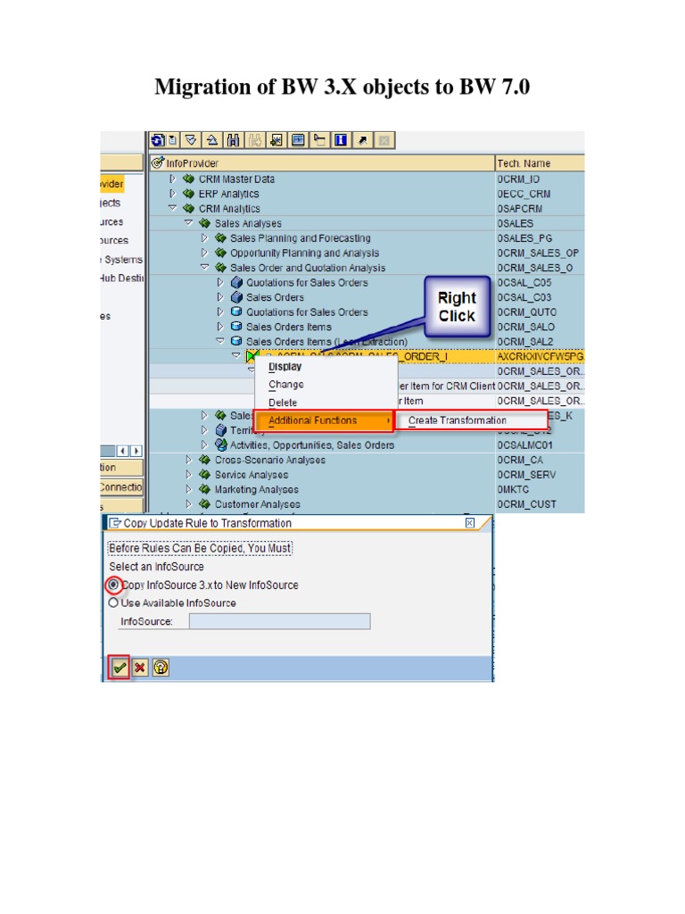 BI7.0 Migration Steps | PDF
