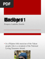 Uwang Ahadas: Yakan Musician and GAMABA Awardee | PDF