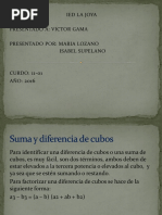Diferencia (O Resta) de Cubos - Fórmula, Factorización y Ejemplos | PDF | Factorización | Aritmética