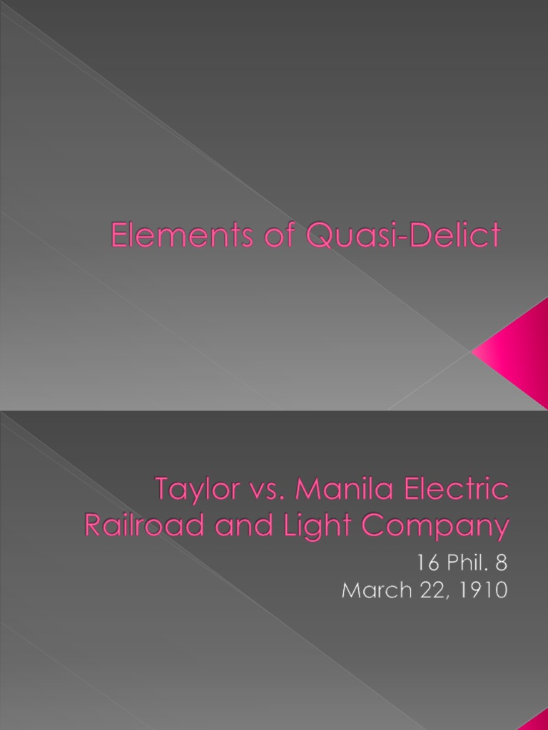 Elements of Quasi-Delict | PDF | Negligence | Acquittal
