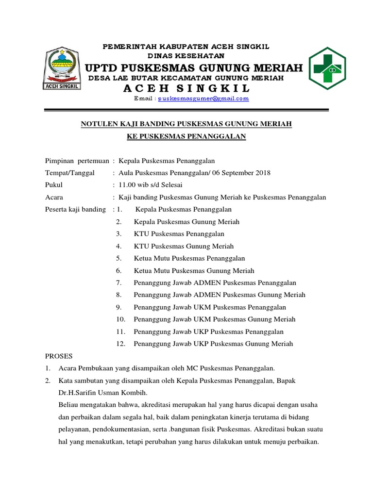 NOTULEN Kaji Banding | PDF