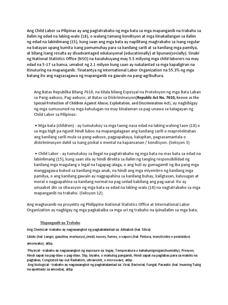 Child Labor | PDF