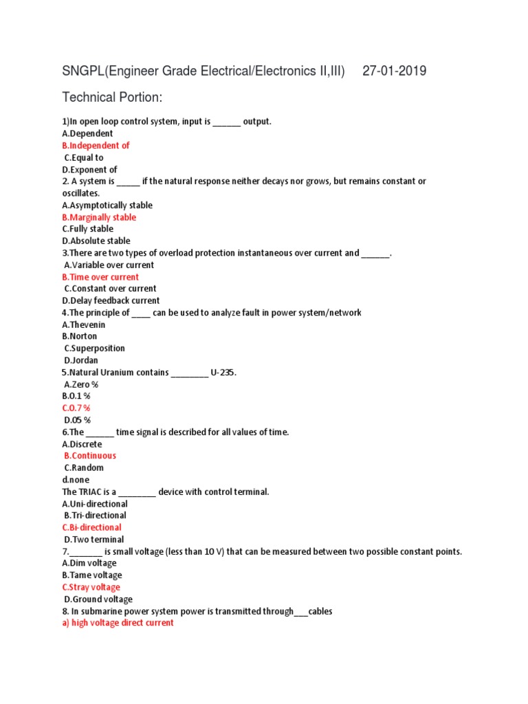 Test Nts of Different Field | PDF